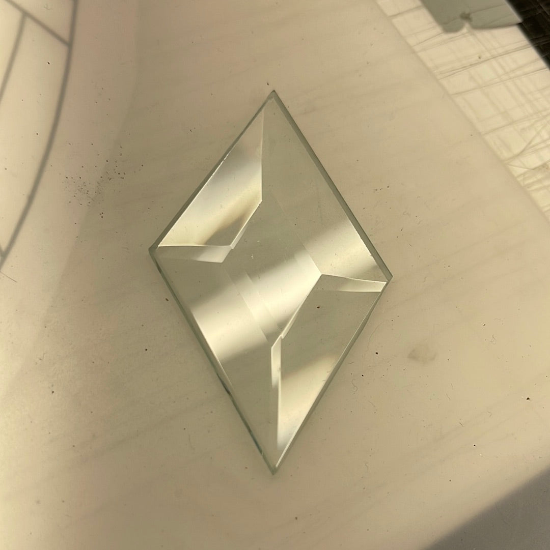 1.75 x 3 diamond bevel – River House Glass