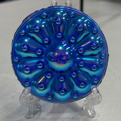 65mm cobalt blue iridescent wheel jewel – River House Glass