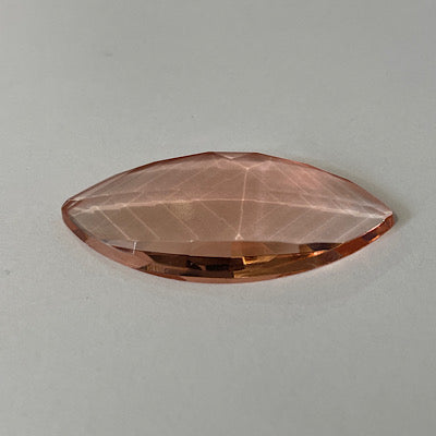 42mm x 20mm selenium pink navette jewel – River House Glass